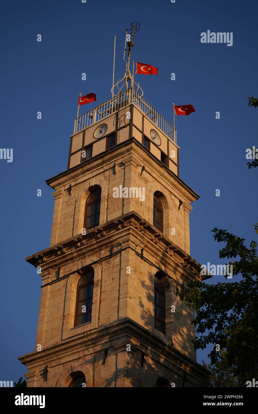 Tophane Clock Tower in Bursa City, Turkiye Stock Photo - Alamy