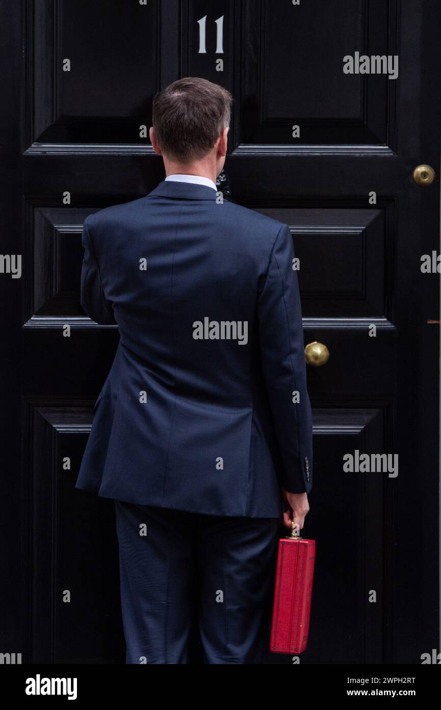 Chancellor of the Exchequer Jeremy Hunt presents the Spring Budget with ...