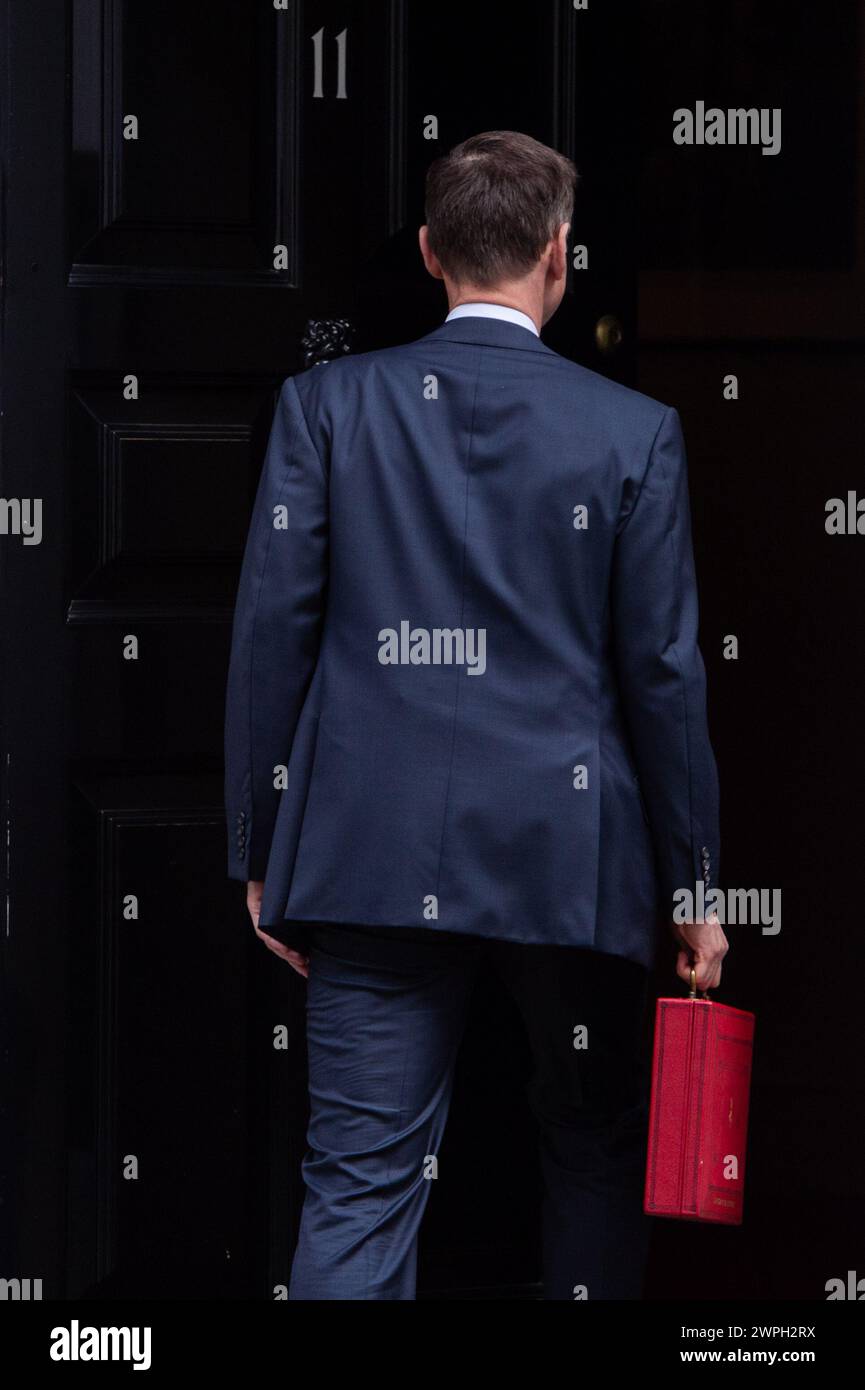 Chancellor of the Exchequer Jeremy Hunt presents the Spring Budget with ...