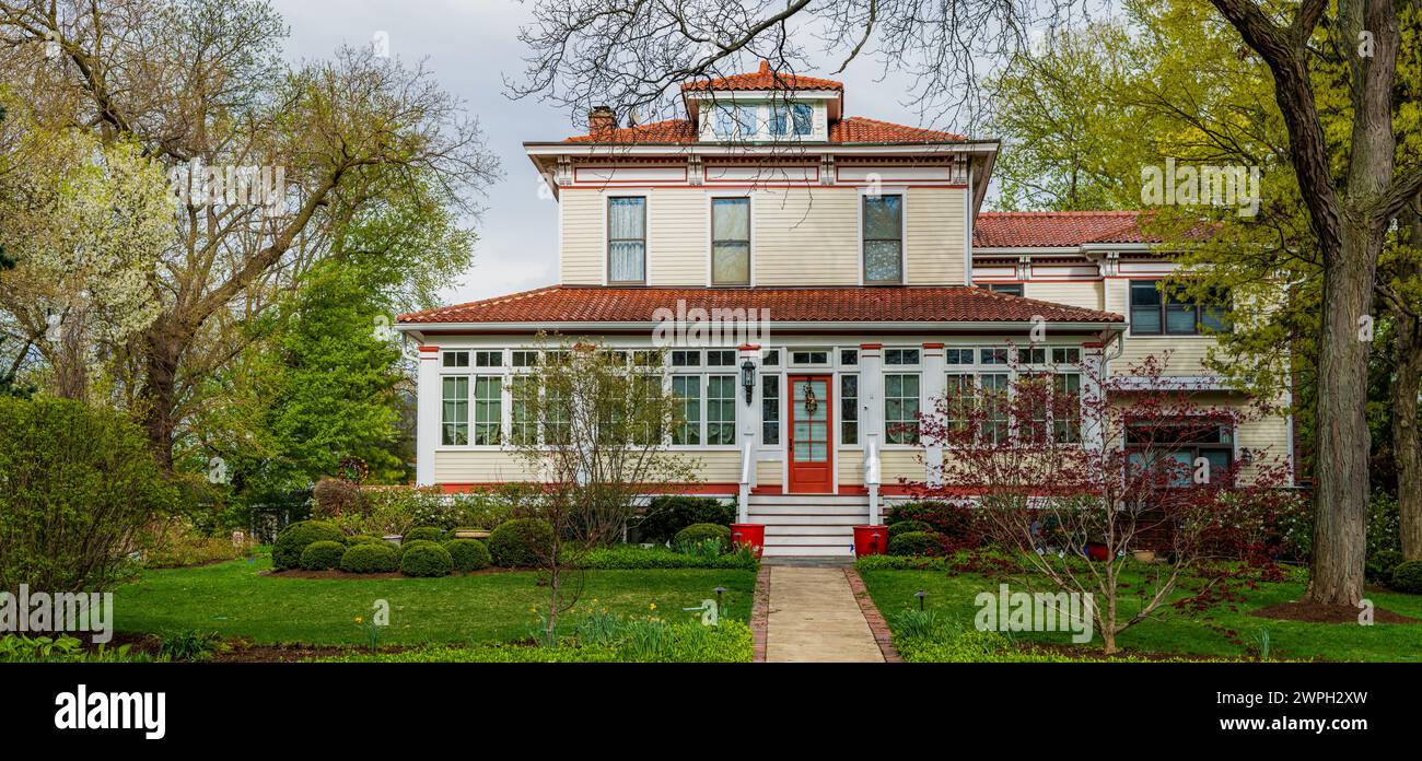 suburban house property. property insurance. real estate. residential ...