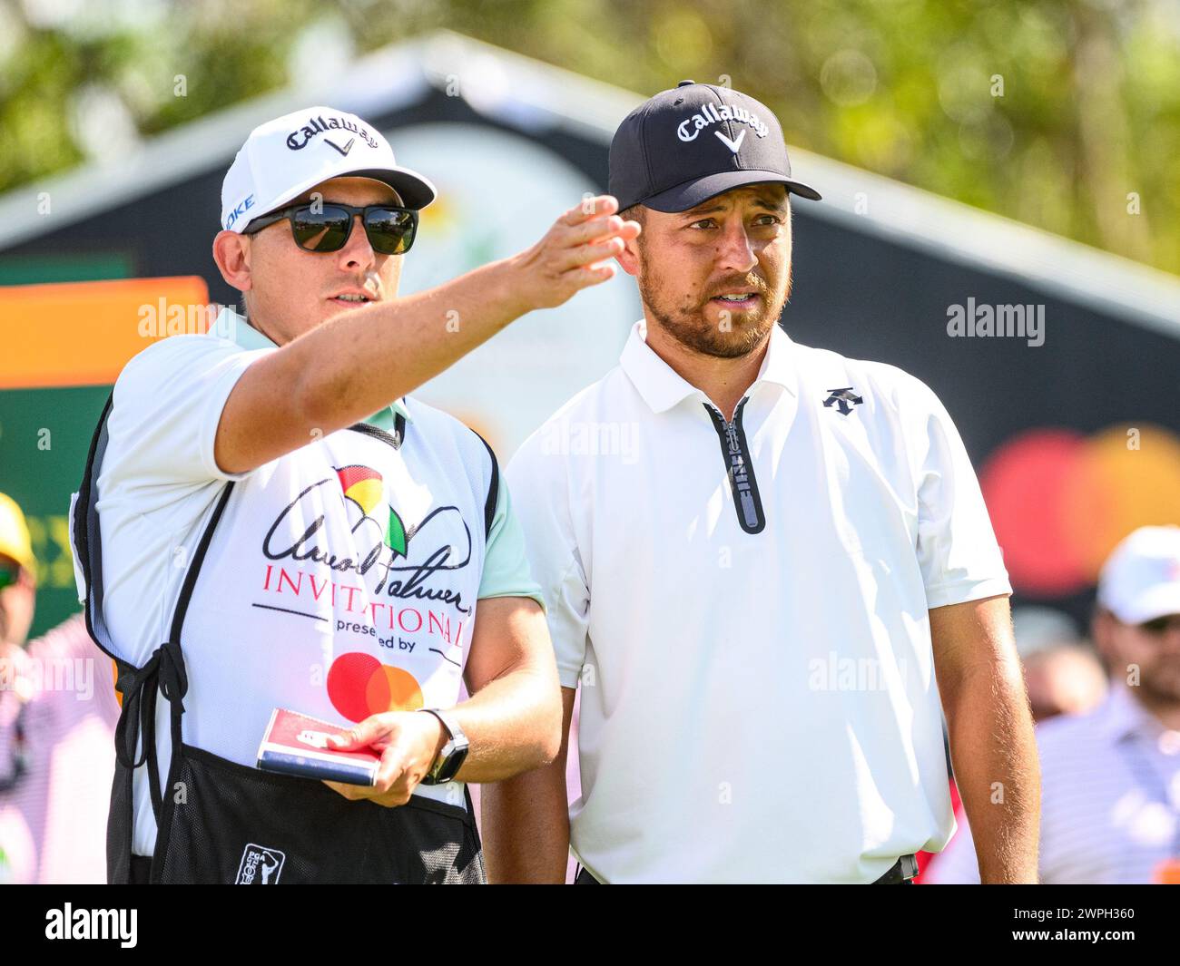 Orlando, FL, USA. 7th Mar, 2024. Xander Schauffele on the 7th tee ...