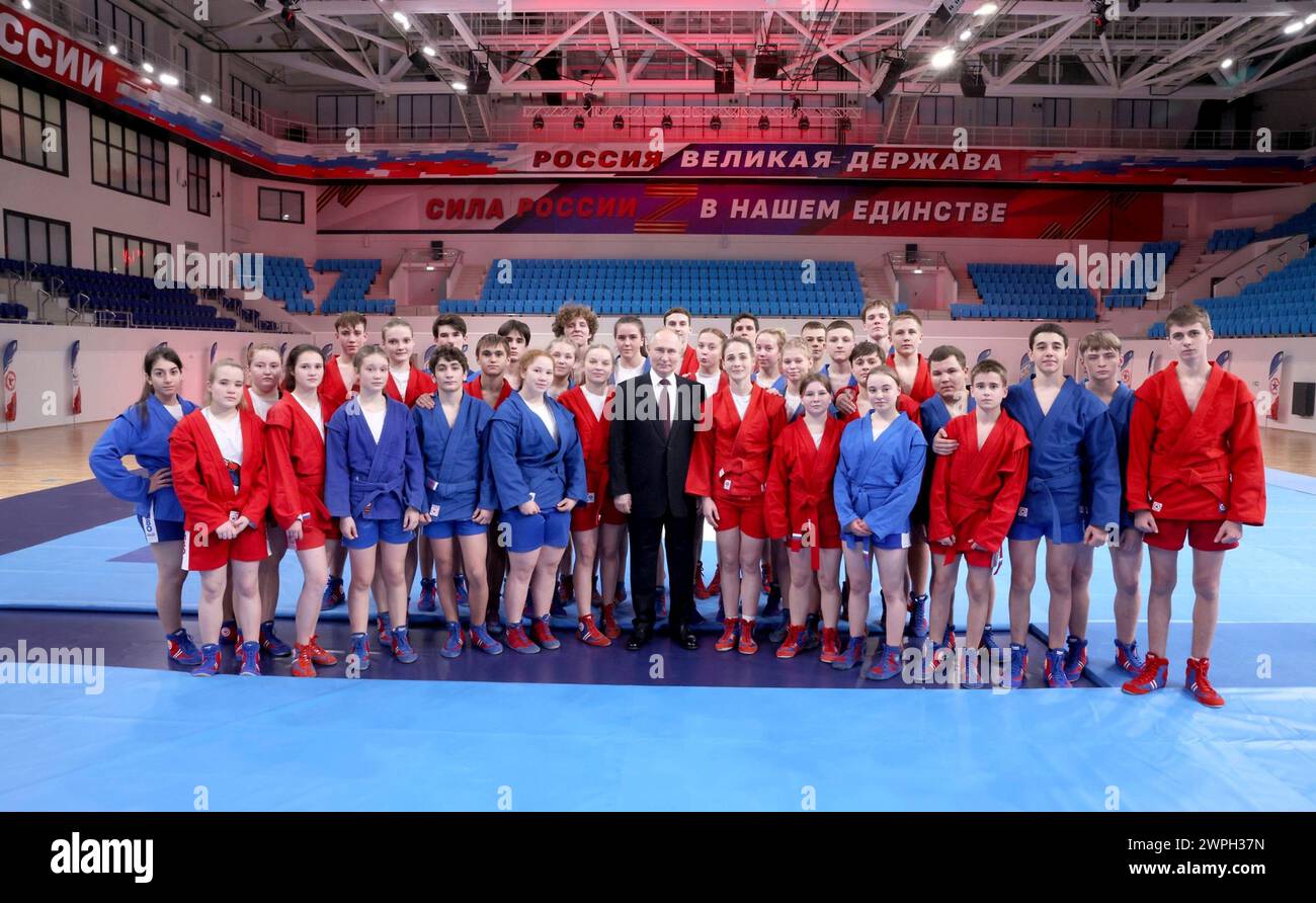 Krasnodar, Russia. 07th Mar, 2024. Russian President Vladimir Putin ...