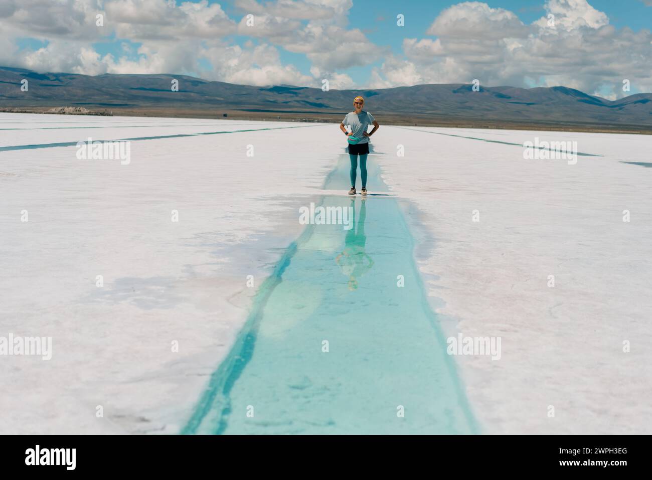 Pools for the extraction of lithium in Salinas Grandes, Jujuy ...