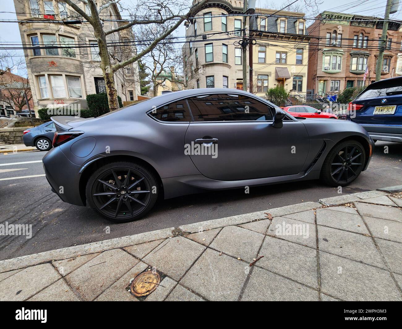 New York City, USA - February 10, 2024: 2022 Toyota GR86 Premium luxury ...