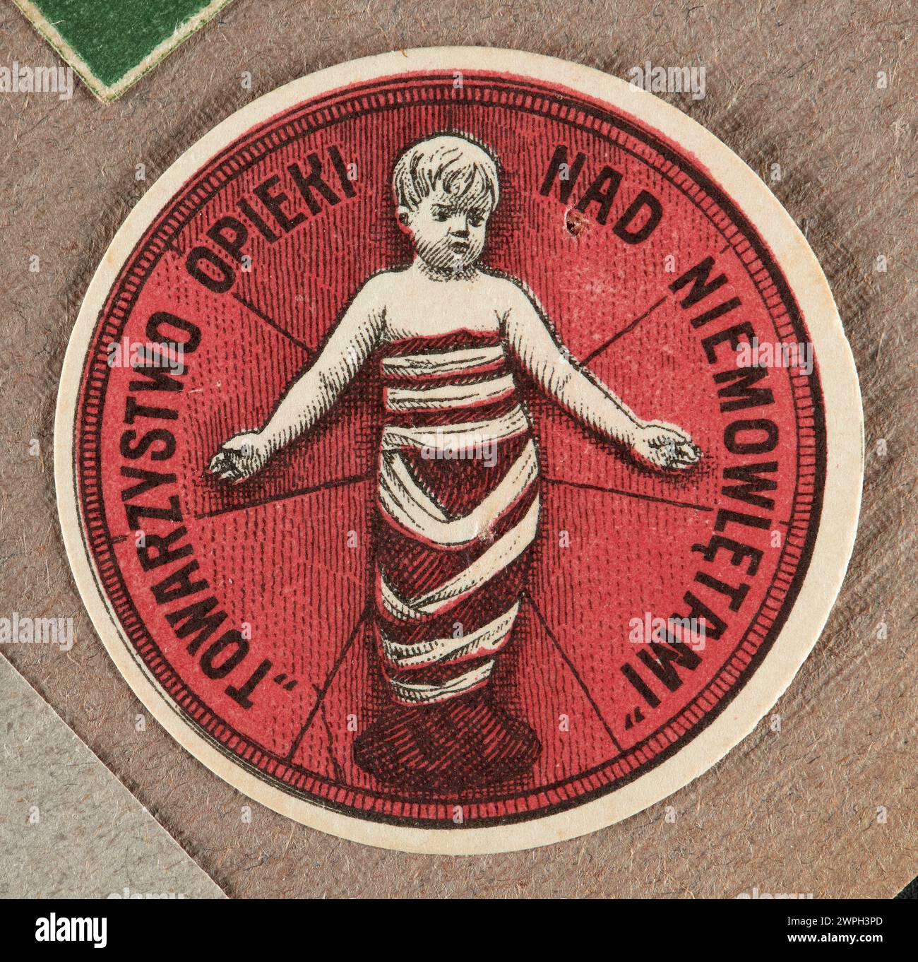 Stamp from 1914-1920 depicting a child with Ospedale Innocenti ...