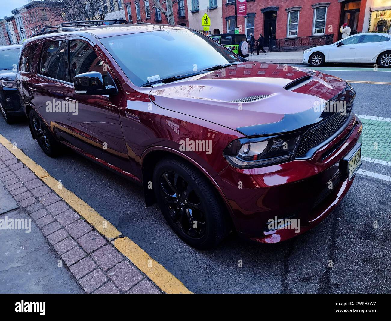 New York City, USA - February 10, 2024: 2018 Dodge Durango SRT car ...