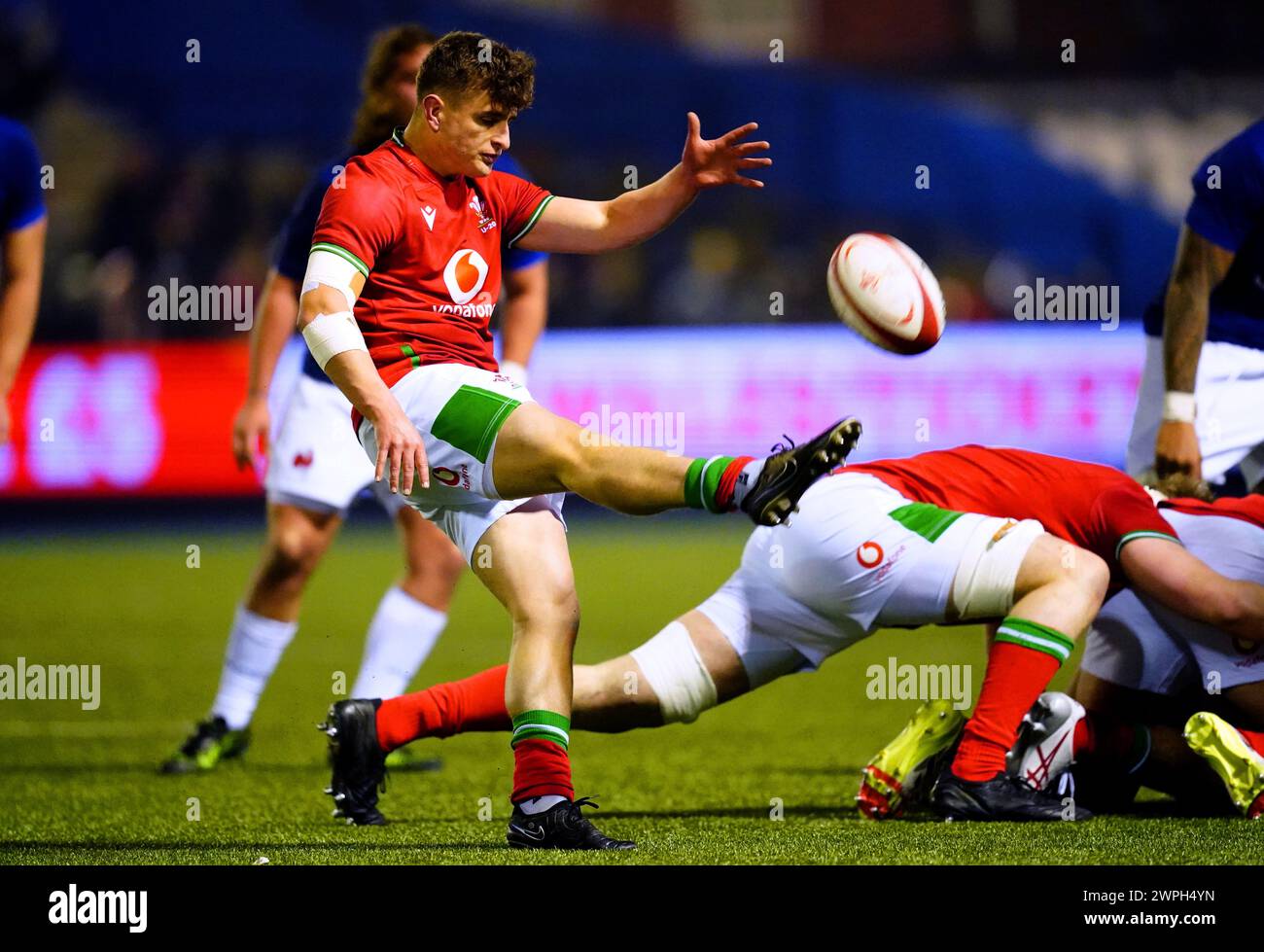 Wales' Ieuan Davies during the 2024 U20 Six Nations Championship match ...