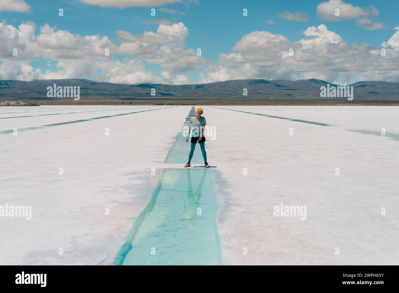 Pools for the extraction of lithium in Salinas Grandes, Jujuy ...