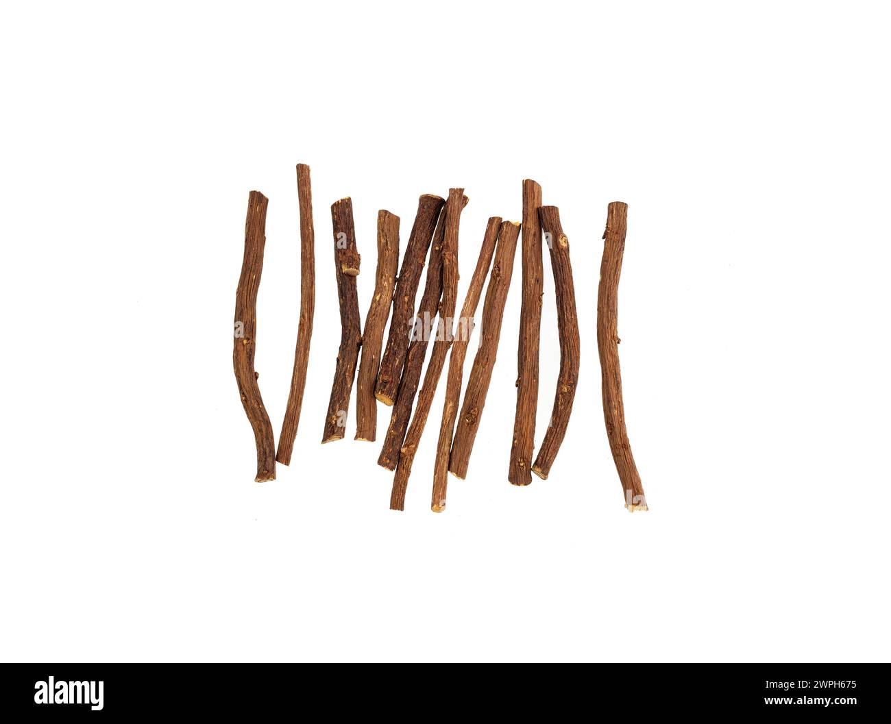 Dried organic licorice stems - Glycyrrhiza glabra Stock Photo - Alamy