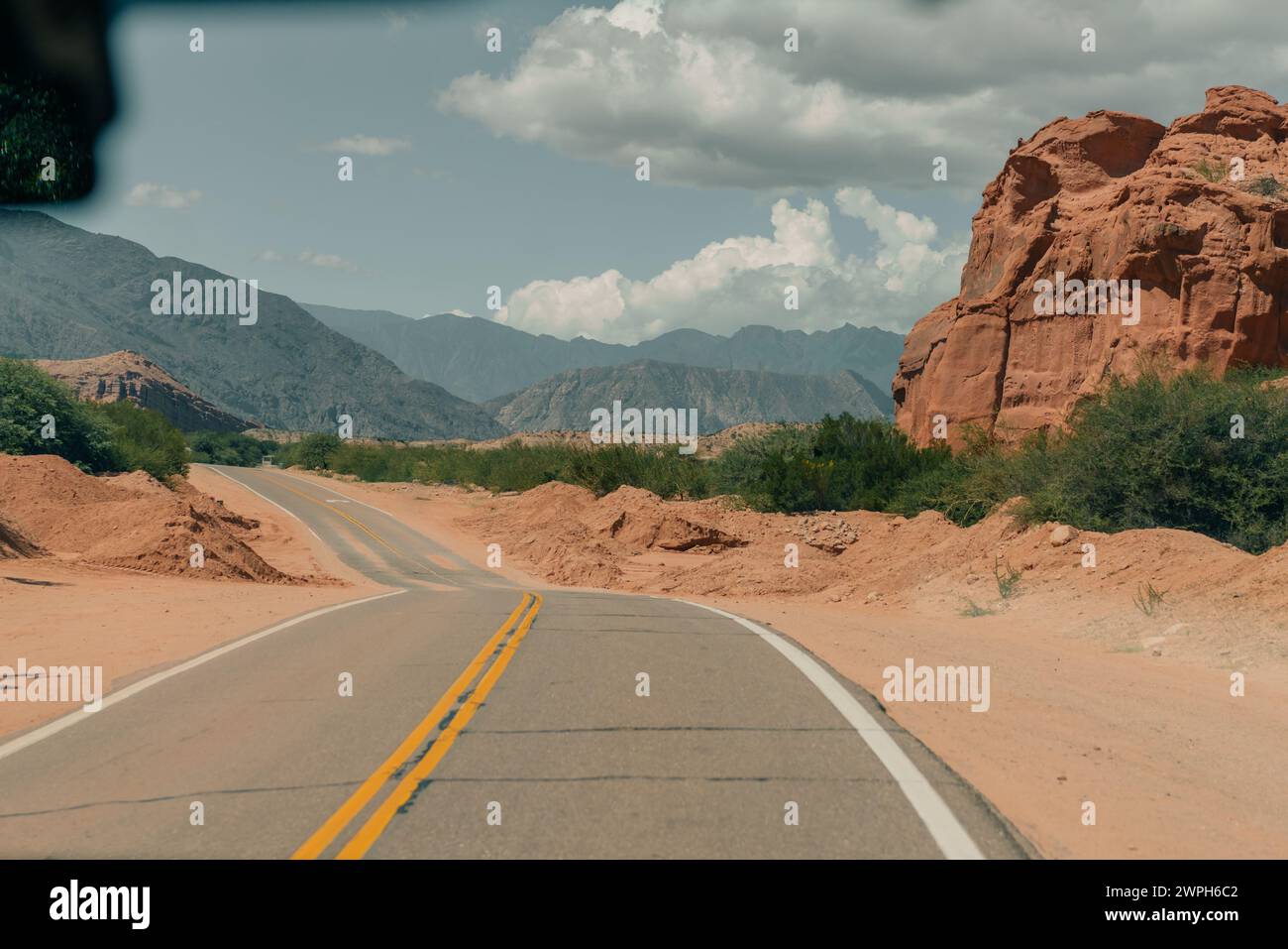 Road between Salta and Cafayate, Quebrada de las Conchas National Route ...