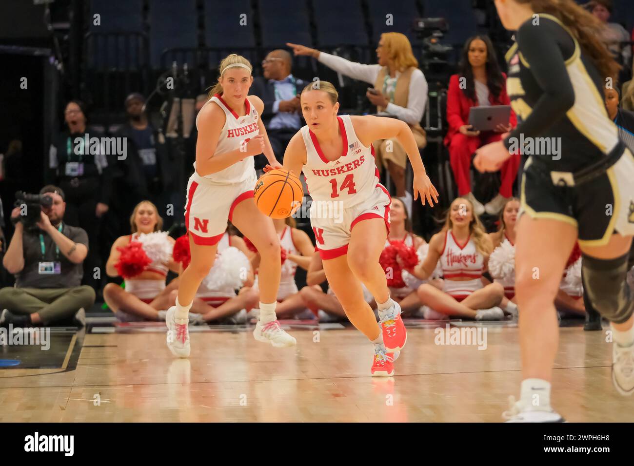 Minneapolis, Minnesota, USA. 7th Mar, 2024. Nebraska Cornhuskers guard ...