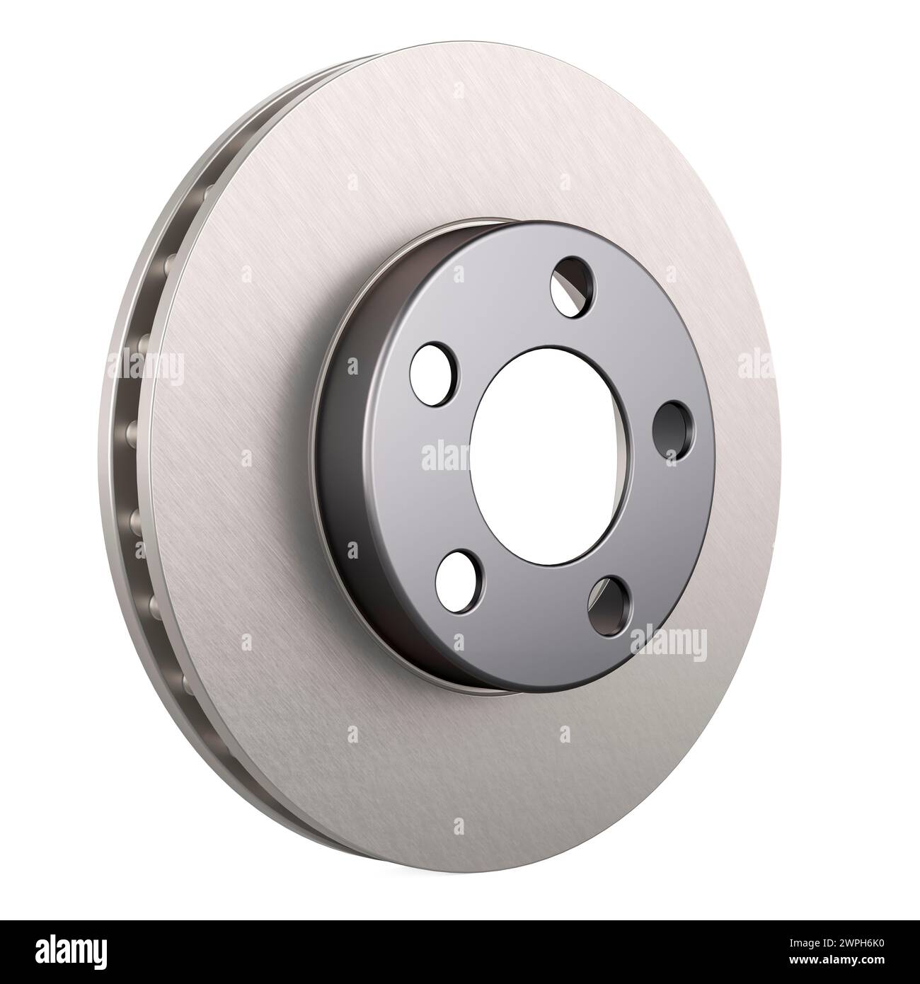 Car Disc Brake Rotor, 3D rendering isolated on white background Stock ...