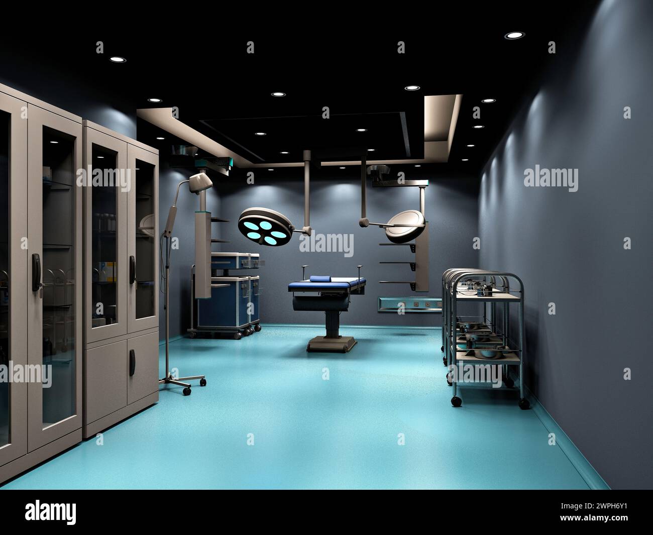 3d render of hospital room Stock Photo - Alamy