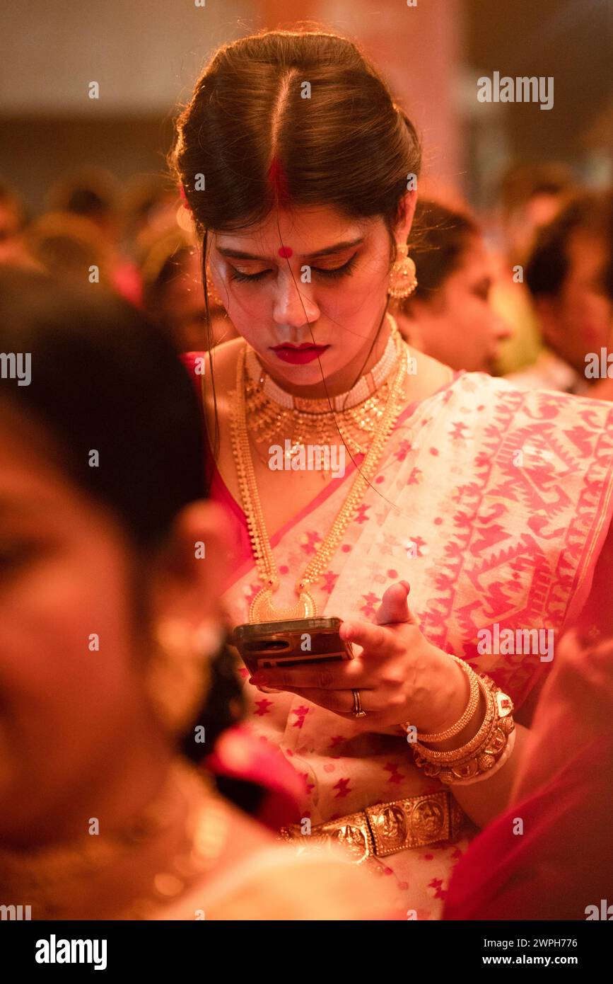 "Sindur Khela" is a cherished tradition among Bengali married women, celebrated on the final day ...