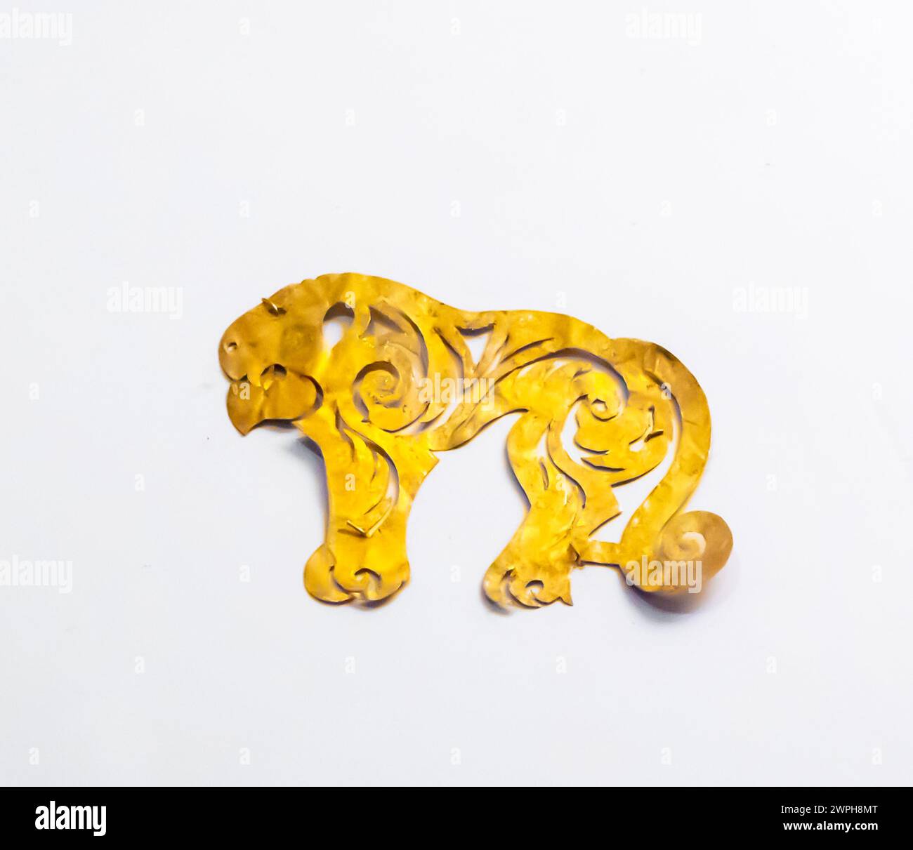 Gold decoration in the form of a tiger, 7th century - 6th century B.C ...
