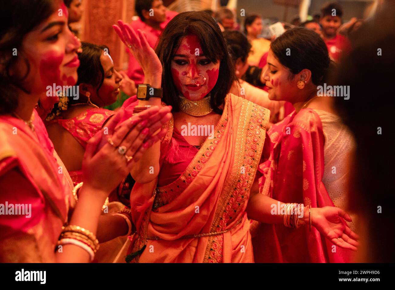 "Sindur Khela" is a cherished tradition among Bengali married women ...