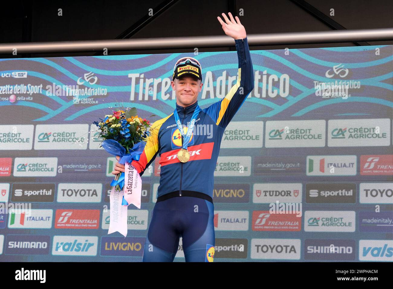 Giulianova, Italy. 07th Mar, 2024. Jonathan Milan of Team Lidl-Trek ...
