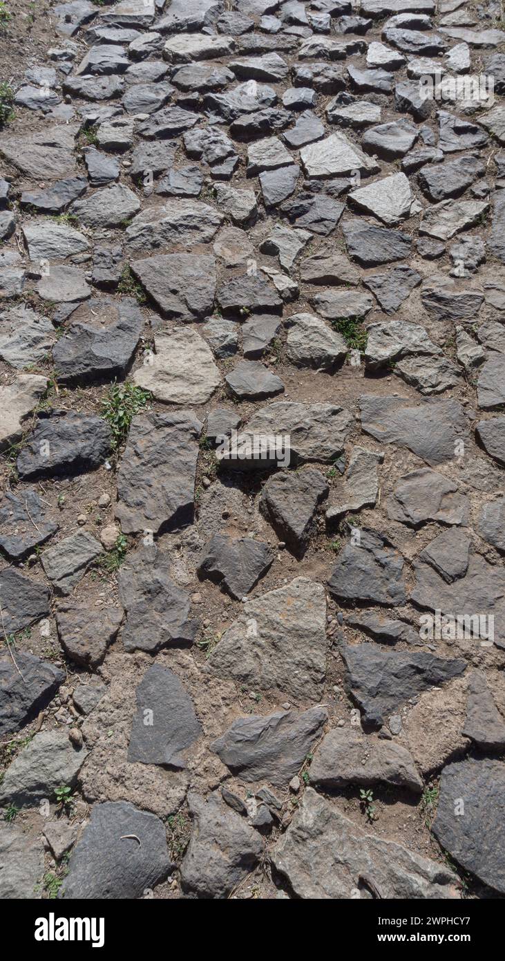 Ancient cobblestone path, rugged and artistic Stock Photo - Alamy