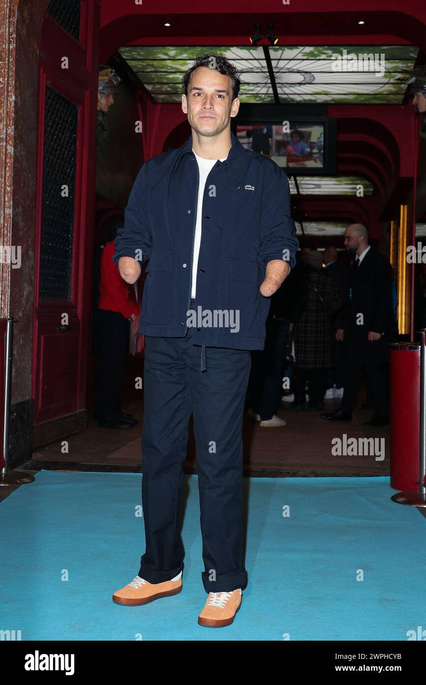 Paris, France. 07th Mar, 2024. French disabled swimmer Theo Curin ...