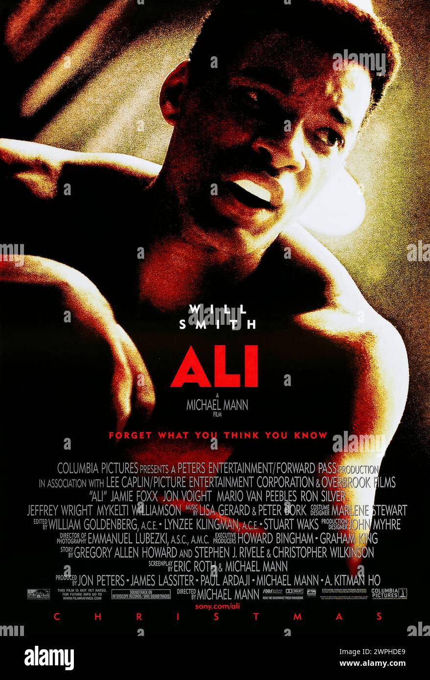 Ali (2001) directed by Michael Mann and starring Gregory Allen Howard ...