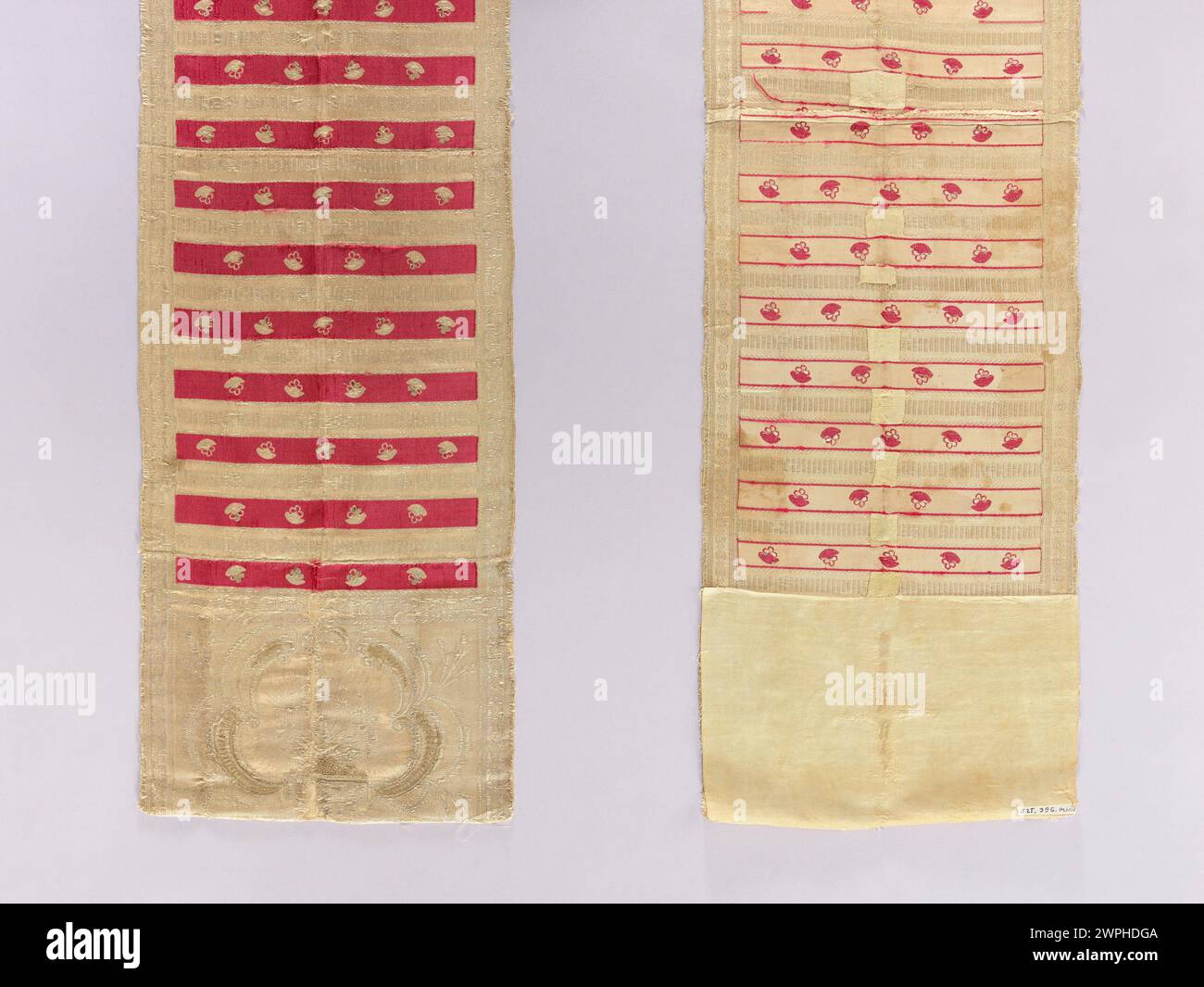 Fragment of an index belt from the 18th century, representing part of ...