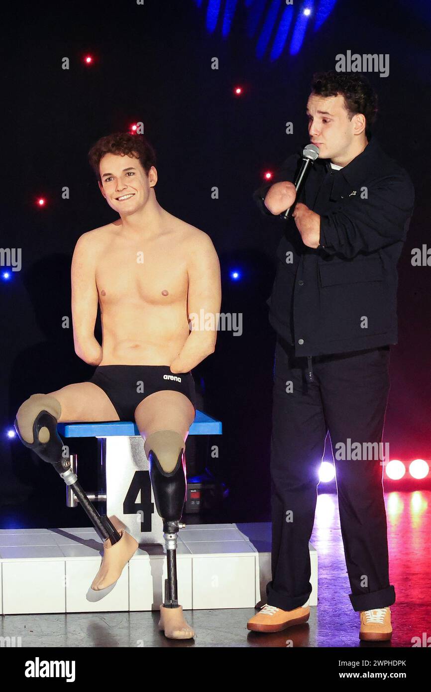 Paris, France. 07th Mar, 2024. French disabled swimmer Theo Curin ...