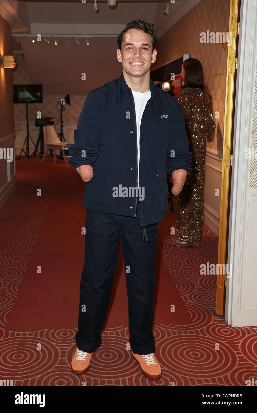 Paris, France. 07th Mar, 2024. French disabled swimmer Theo Curin ...