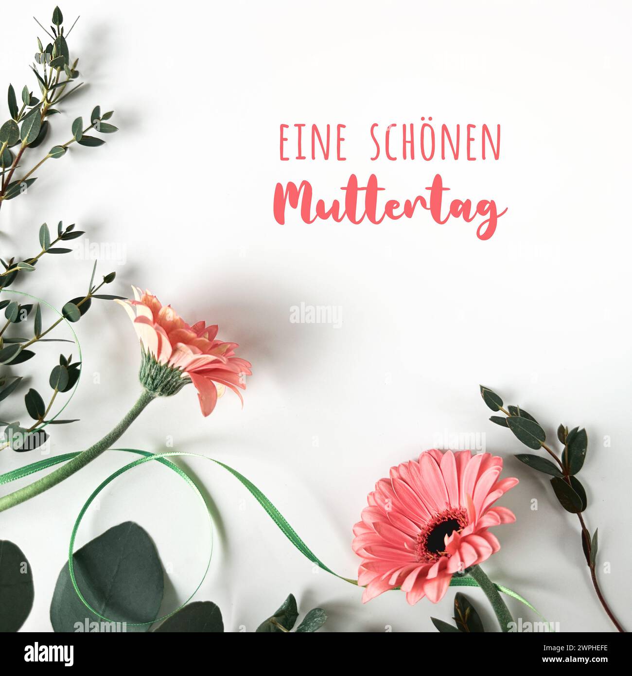 Text Eine Shonen Muttertag is Have a nice Mother's day in German. Pink ...