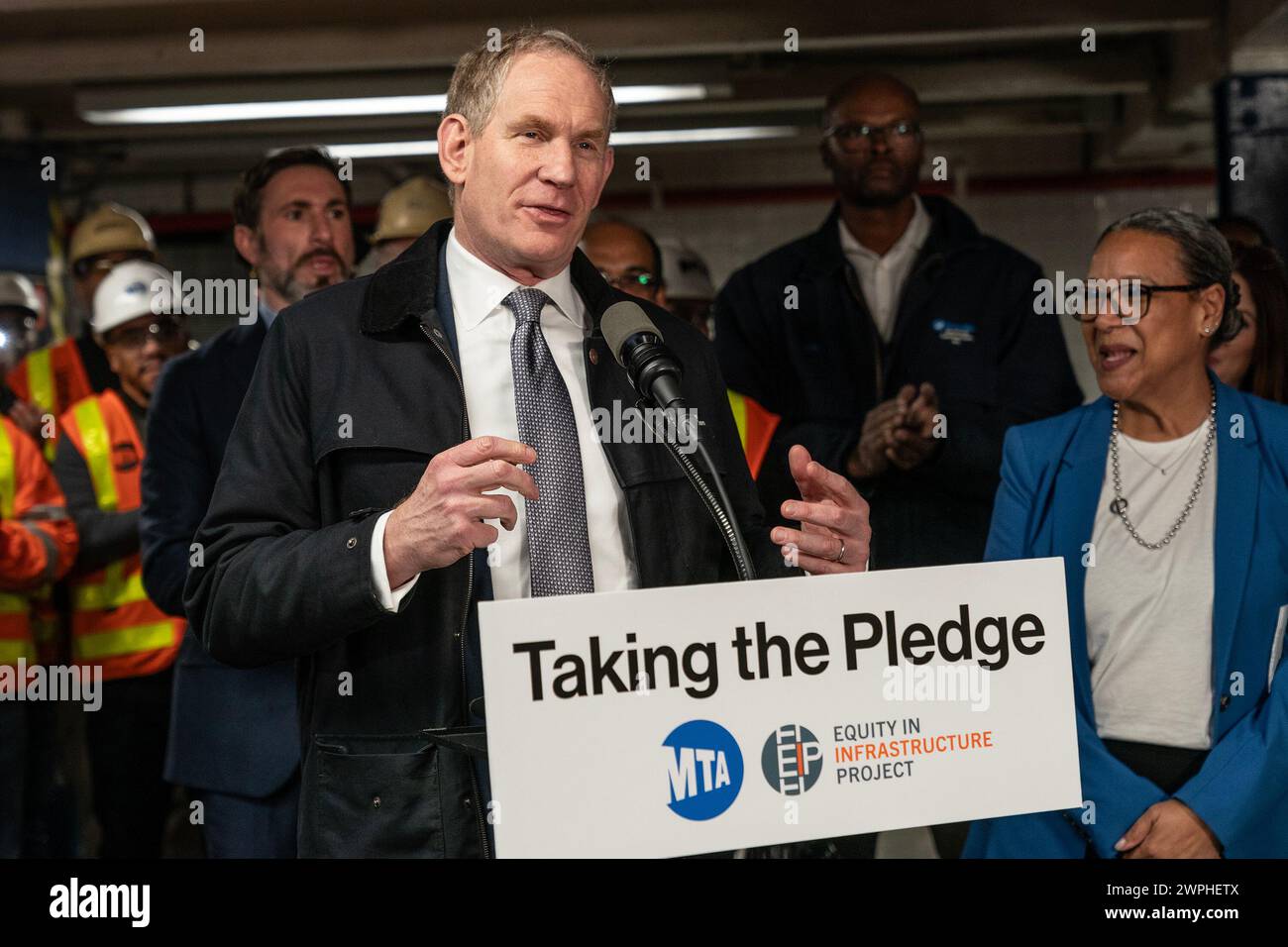 New York, New York, USA. 7th Mar, 2024. Janno Lieber, MTA Chair and CEO ...