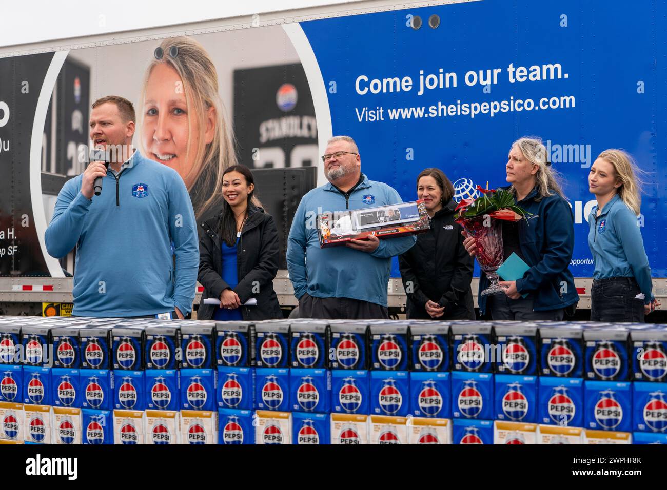 IMAGE DISTRIBUTED FOR PEPSICO - Sales manager James Reed talks about ...