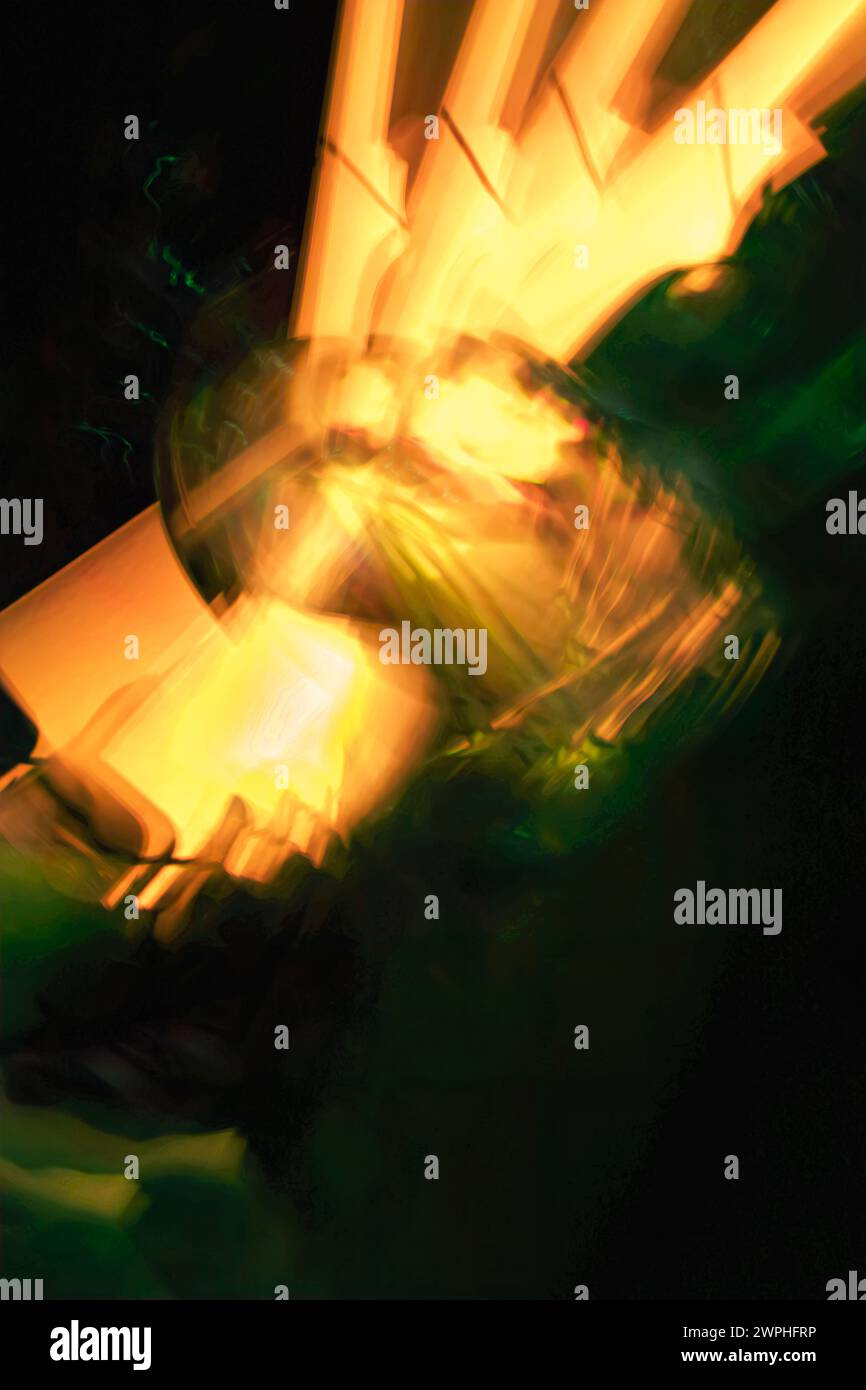 Abstract ICM artistic trick photography, long exposure movement for ...