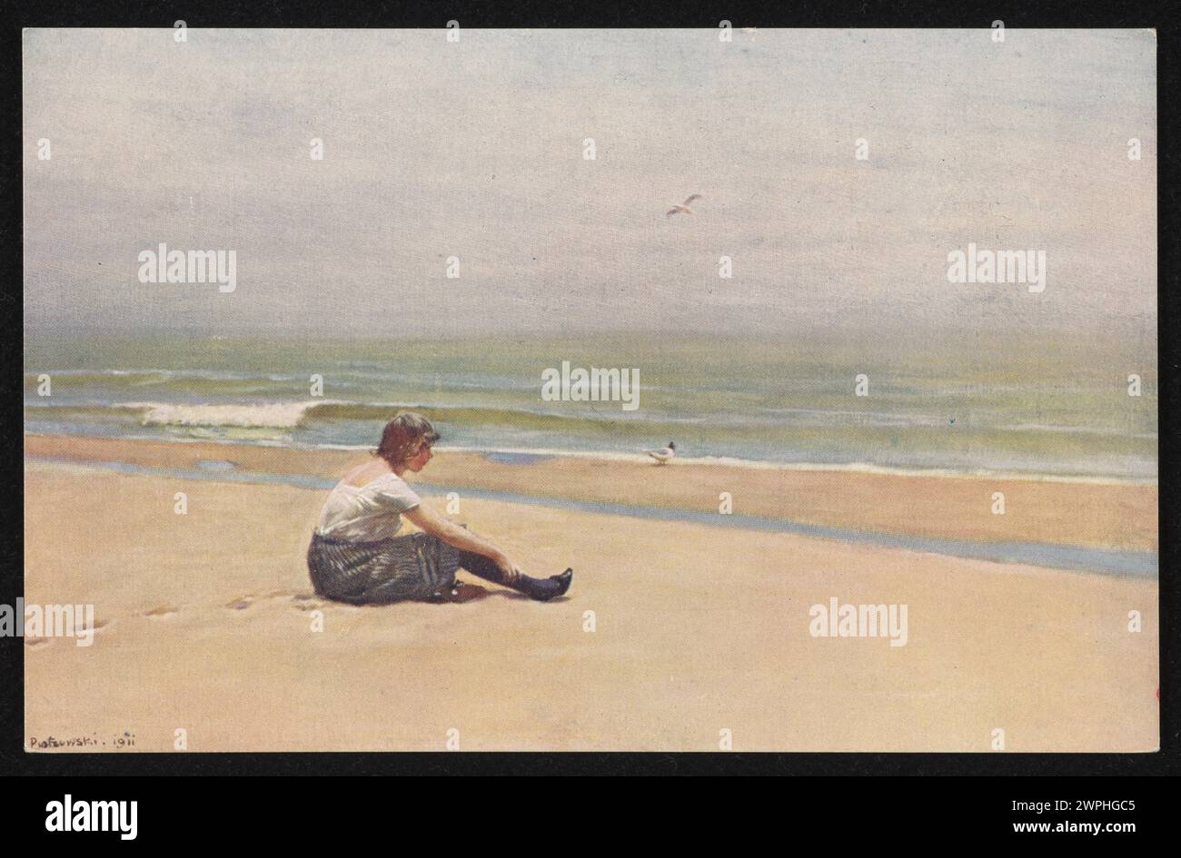 Shoreline figures depiction hi-res stock photography and images - Alamy