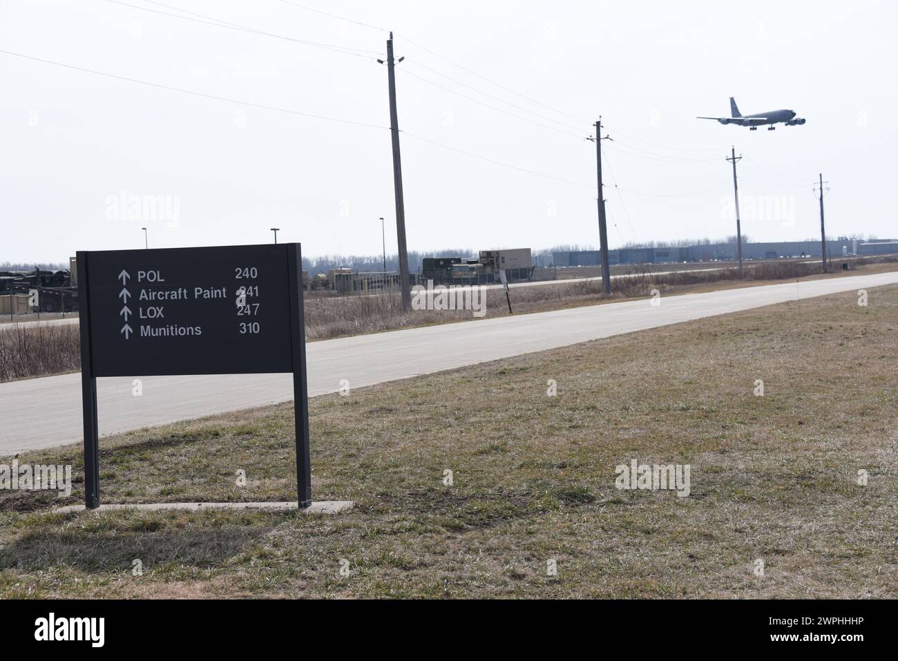 U.S. Air Force KC-135 on the ramp at the Iowa Air National Guard’s ...