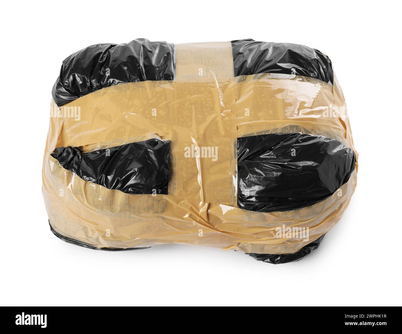 Package with narcotics isolated on white. Drug addiction Stock Photo ...