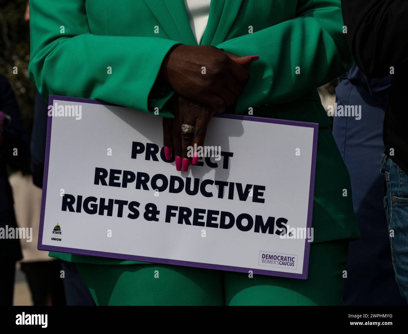 Washington, District Of Columbia, USA. 7th Mar, 2024. An attendee at a ...