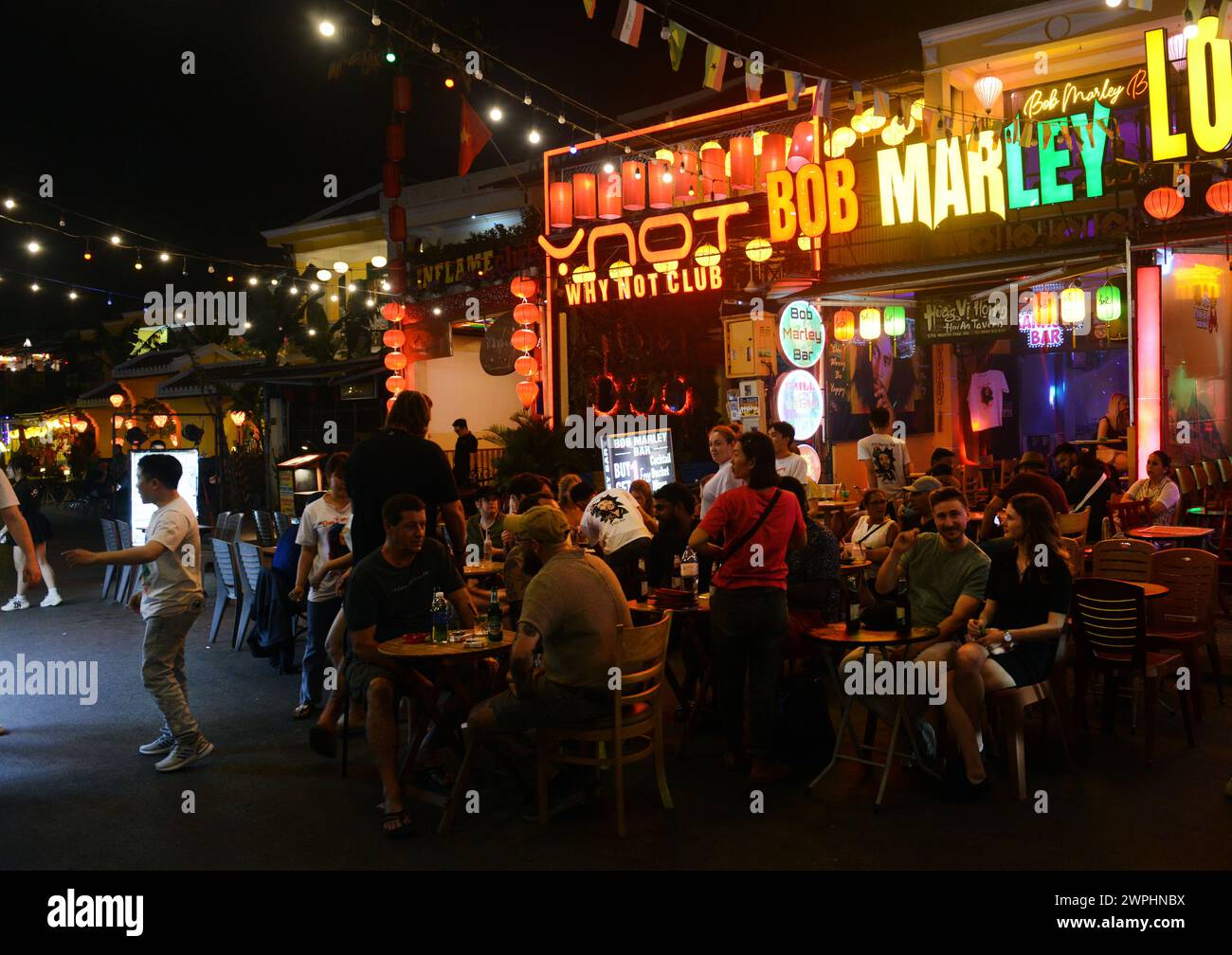 The vibrant Bob Marley Bar Hoian on Nguyễn Phúc Chu street, Phường Minh ...