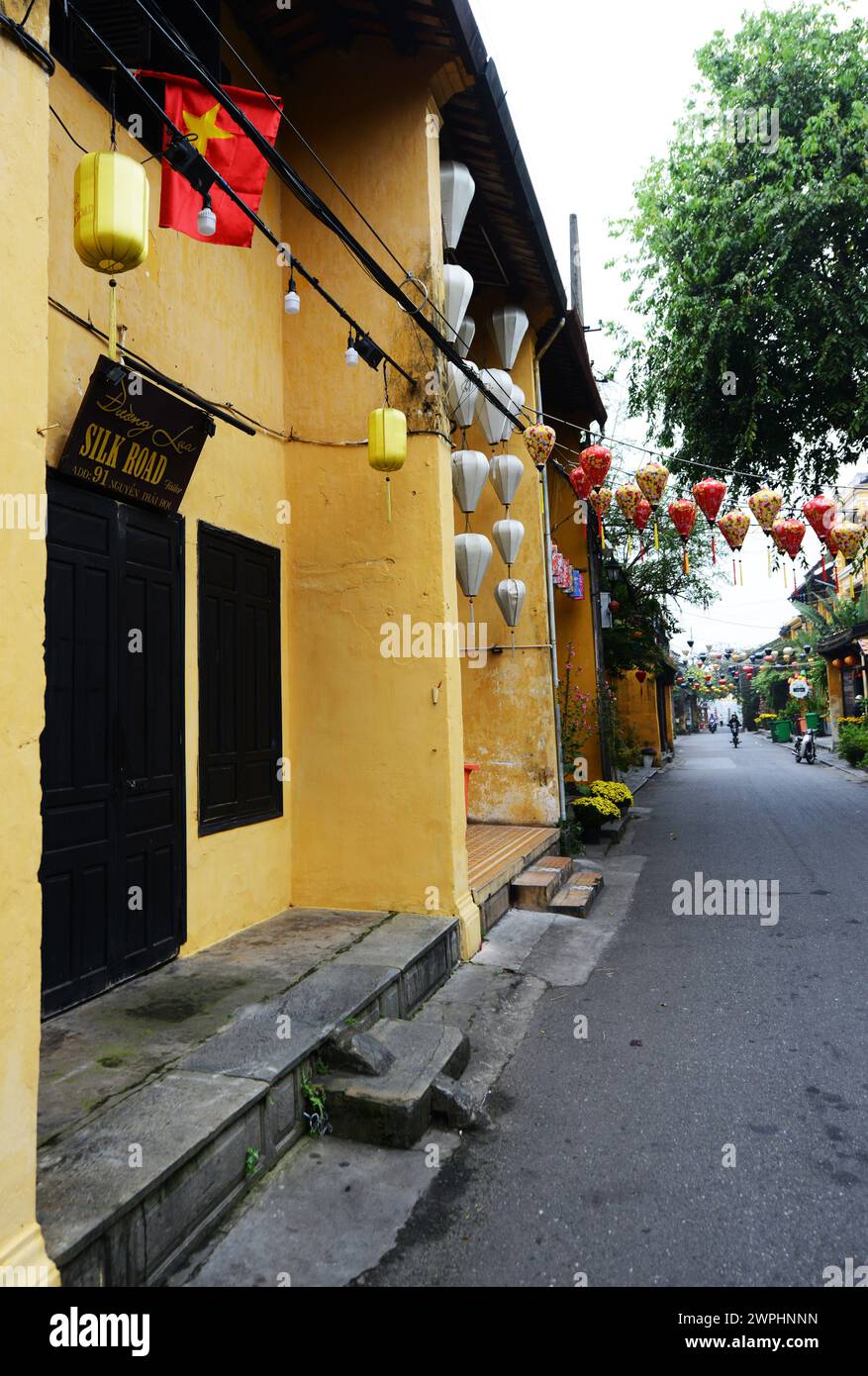 Beautiful old buildings in the old city of Hoi An, Vietnam Stock Photo ...