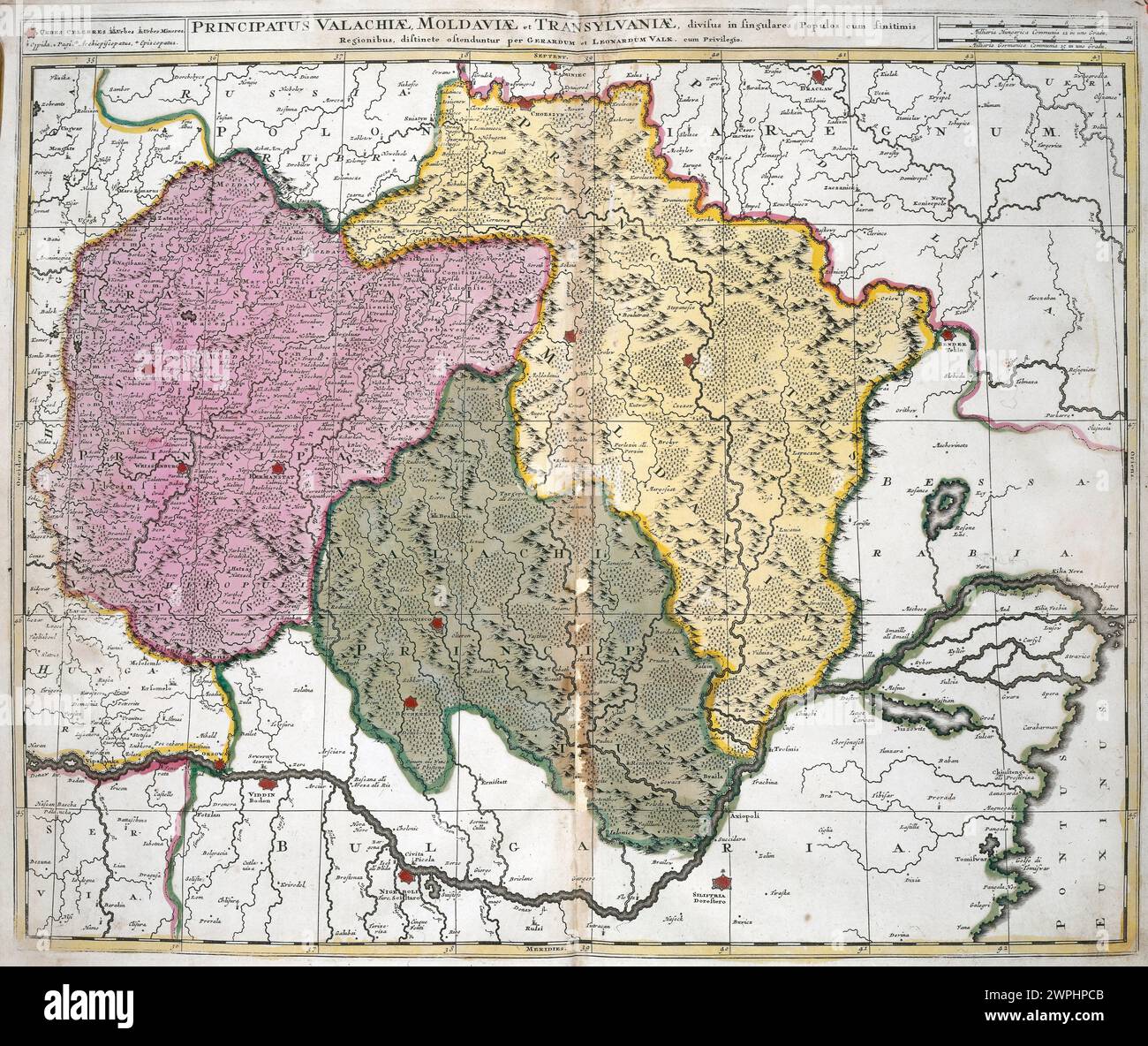 Principatus valachiae, moldaviae et transylvaniae, divisus in ...