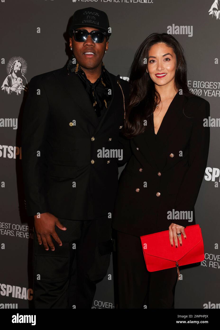 London, UK. 07th Mar, 2024. Marlon Wallen and Tia Magno-Wallen attend ...