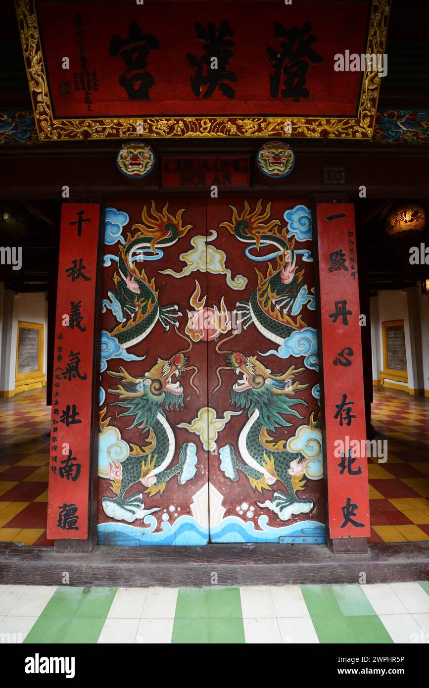 The beautiful Quan Cong Temple in the old town of Hoi An, Vietnam Stock ...