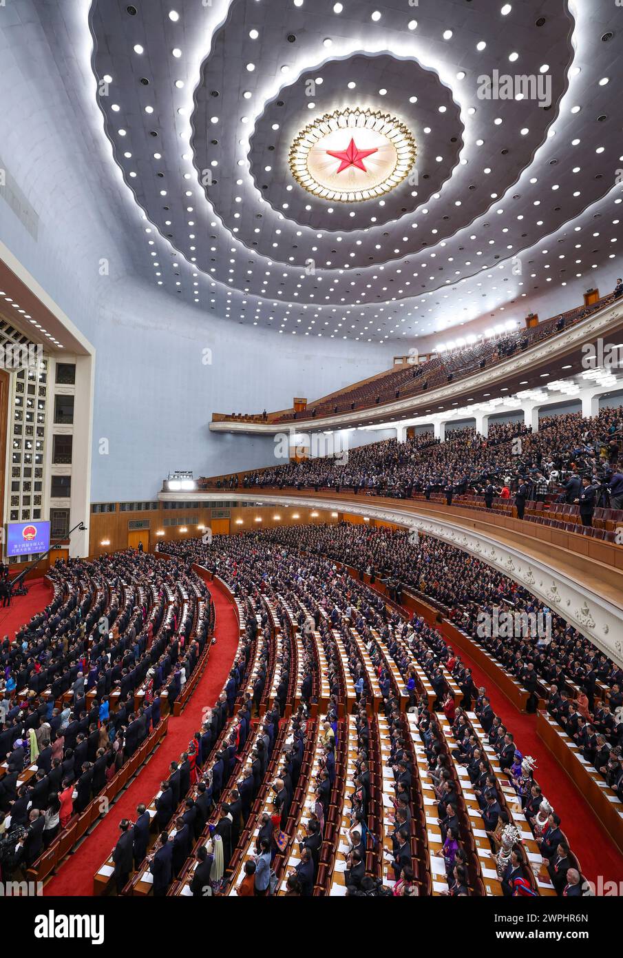 Beijing, China. 8th Mar, 2024. The second plenary meeting of the second ...