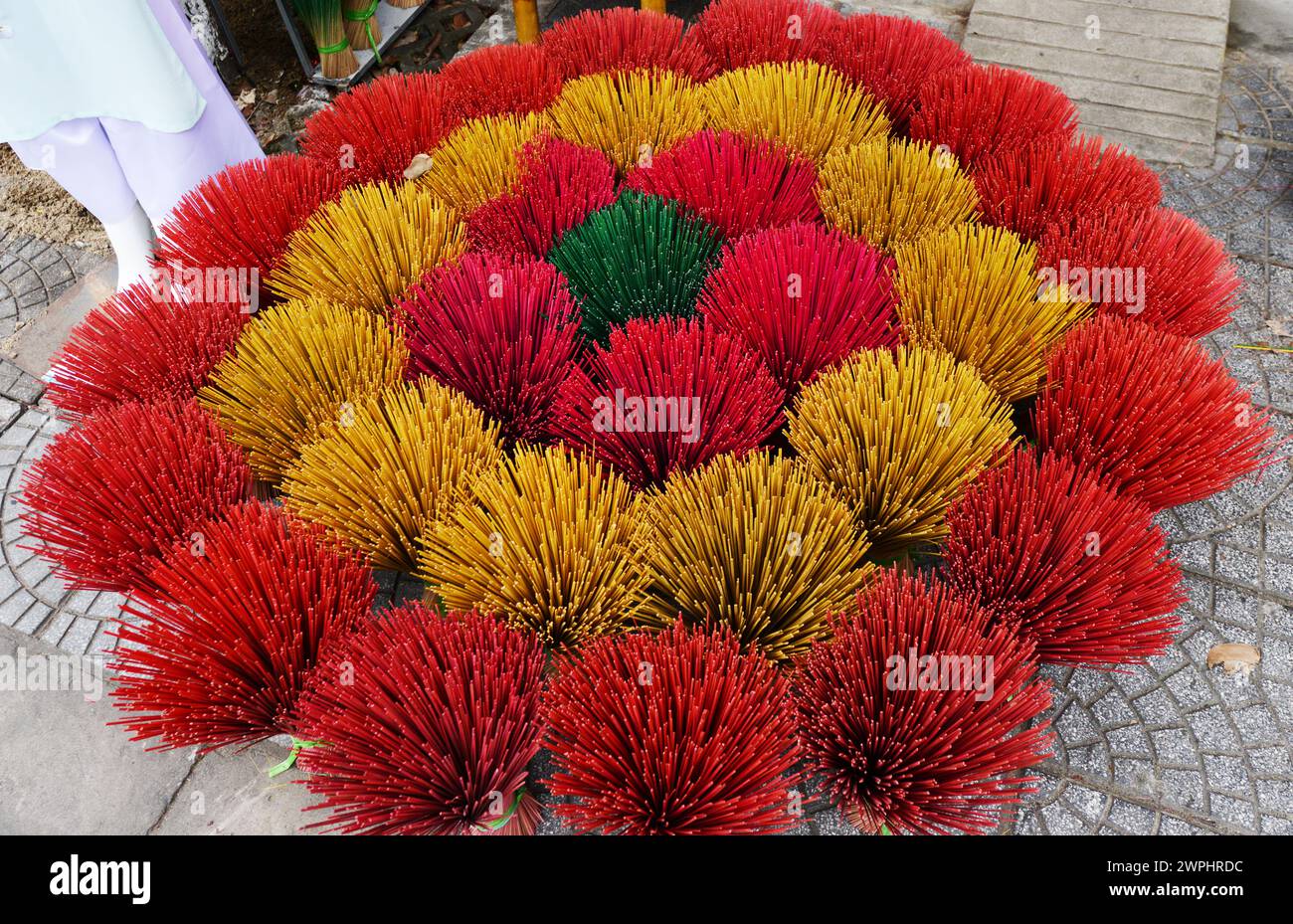 Colorful incense sticks drying in the sun. Old city of Hoi An, Vietnam ...