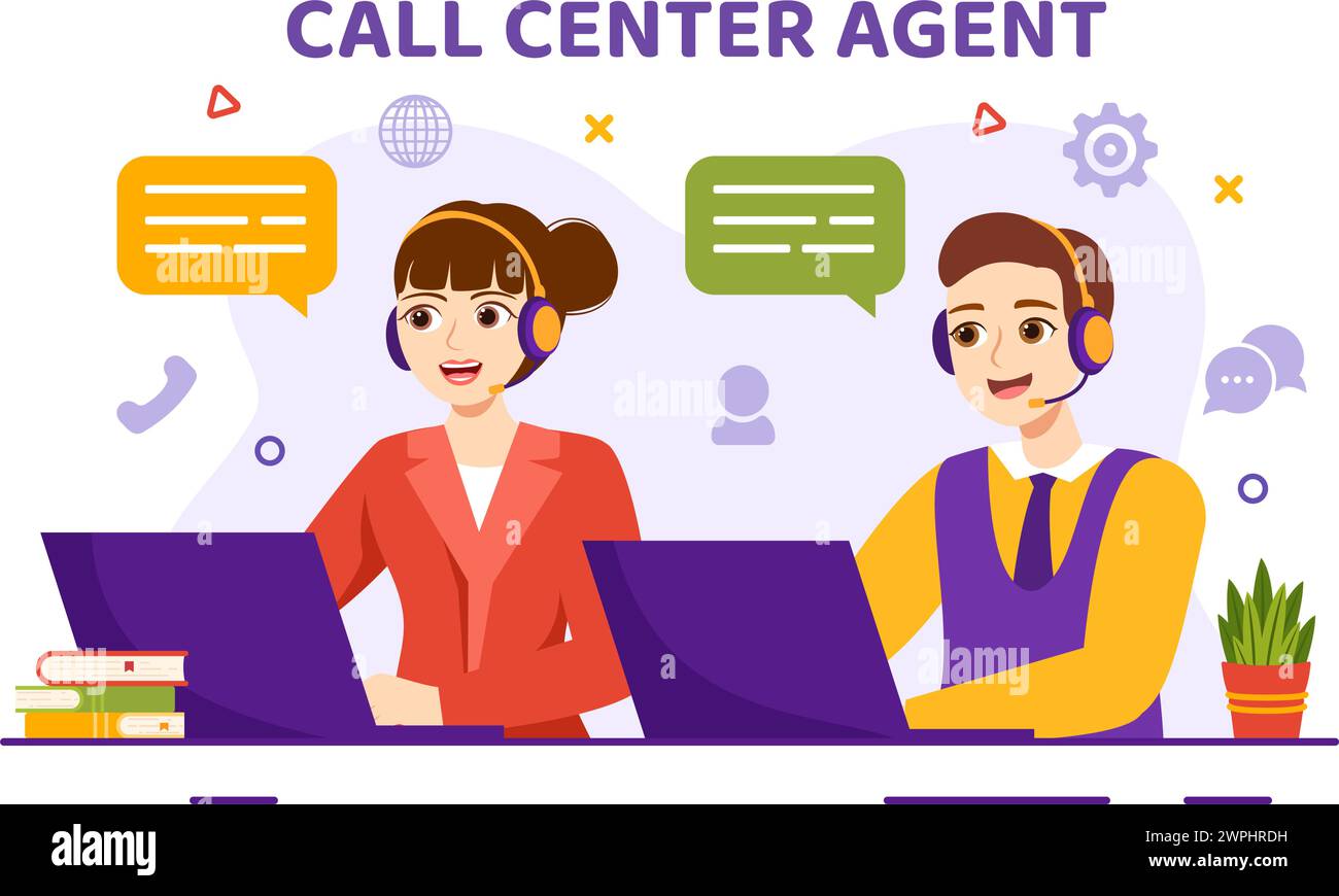 Telephone headsets Stock Vector Images - Alamy