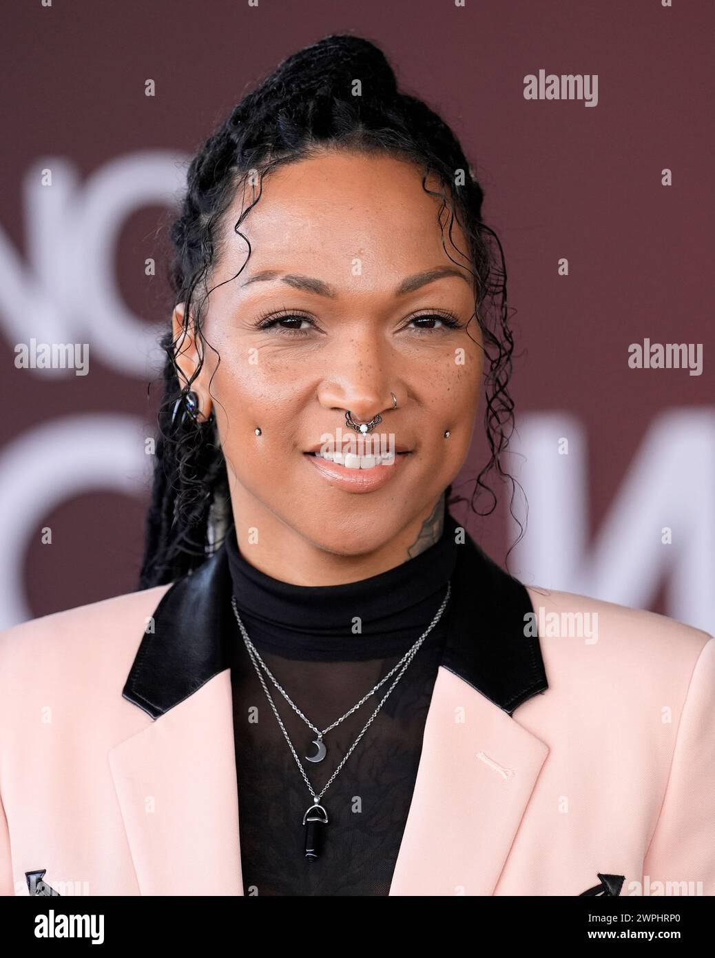 Kali Reis poses at the 2024 Essence Black Women in Hollywood Awards at ...