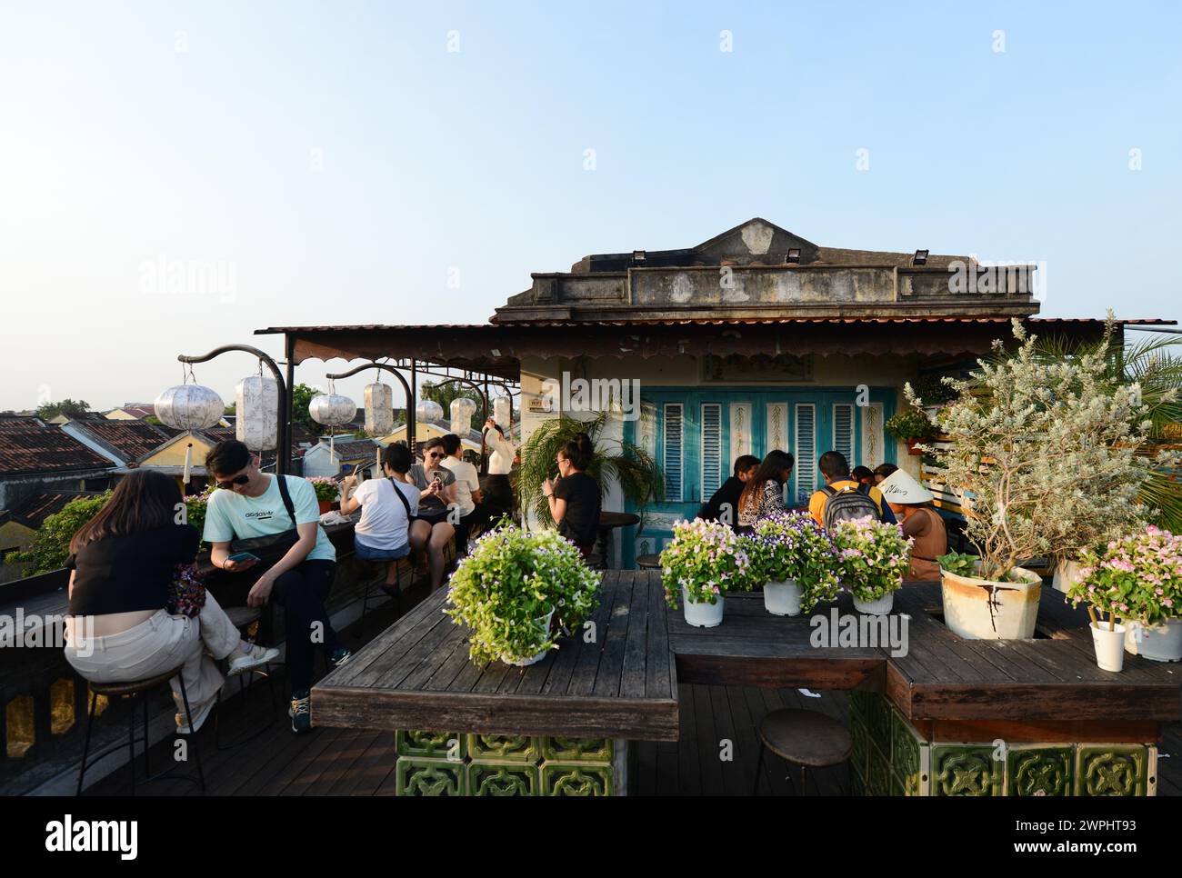 The vibrant Faifo cafe in the old town of Hoi An in Vietnam Stock Photo ...