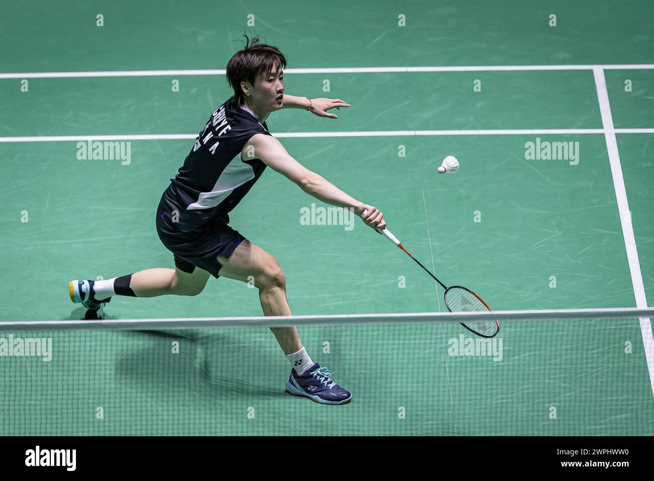 Paris, France. 7th Mar, 2024. Chen Yufei competes during the women's ...