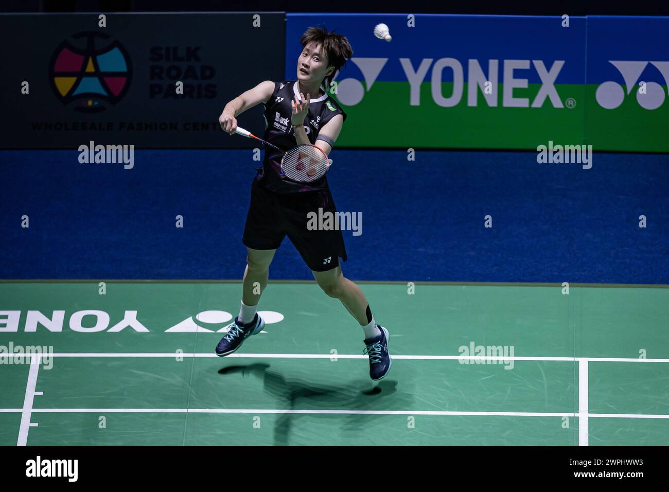 Paris, France. 7th Mar, 2024. Chen Yufei competes during the women's ...