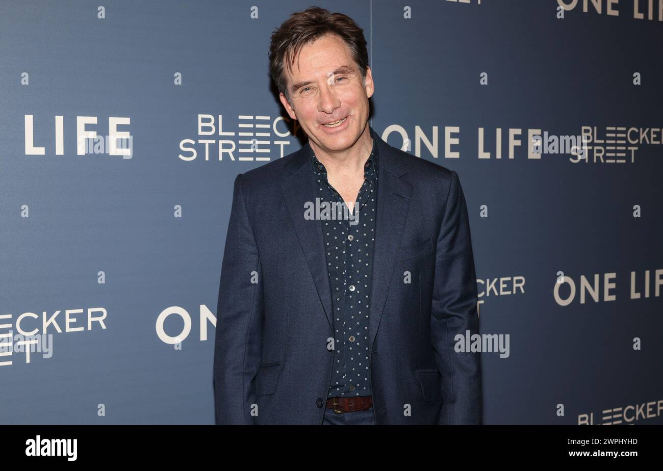 James Hawes attends the premiere of "One Life," at the Museum of Jewish ...