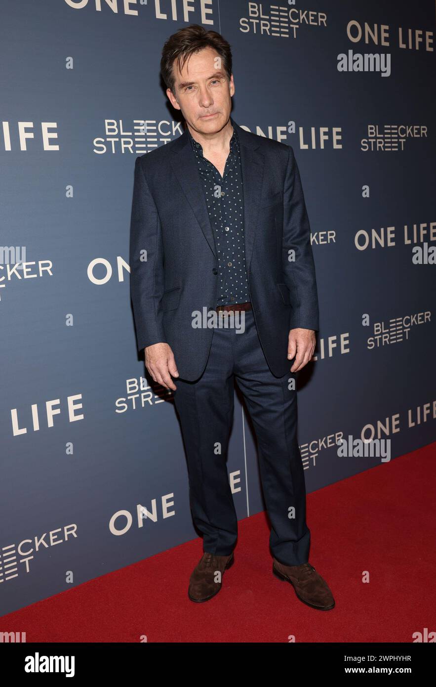 James Hawes attends the premiere of "One Life," at the Museum of Jewish ...