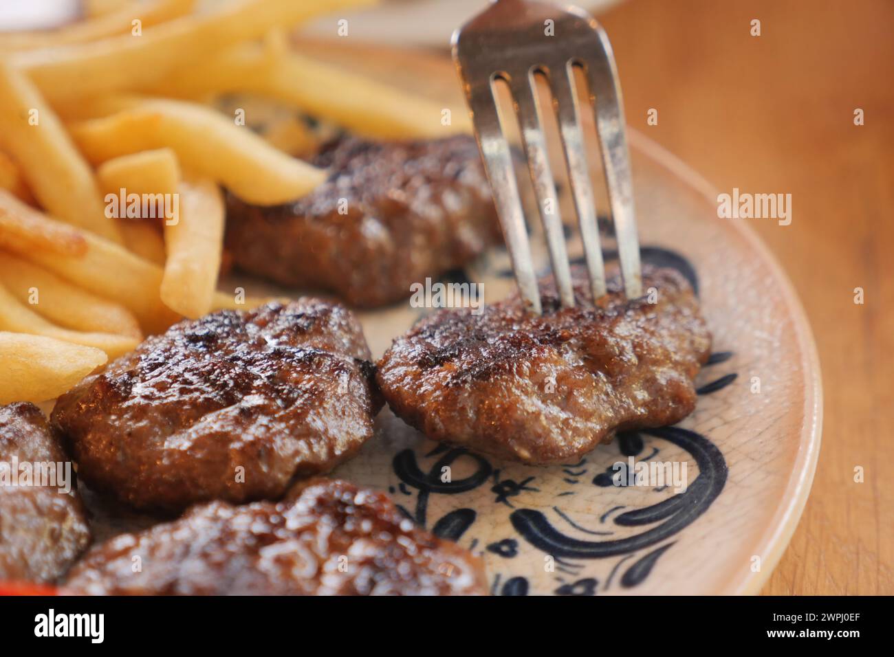 Traditional Turkish Cuisine Meatball Akhisar Kofte Stock Photo - Alamy